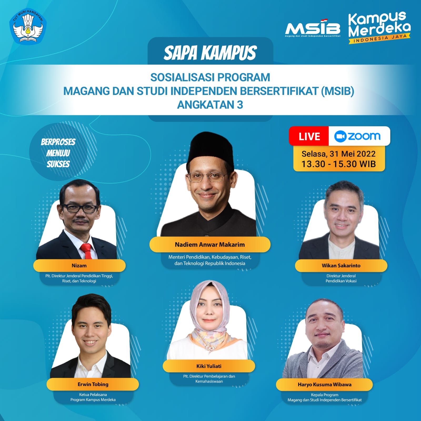 Sosialisasi MSIB (Magang dan Studi Independen Bersertifikat)